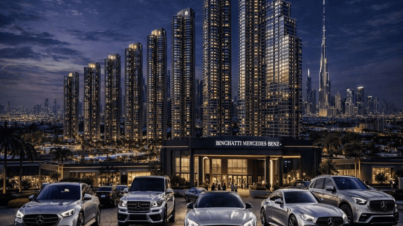 Mercedes Benz City Binghatti Dubai Location Prices Guide